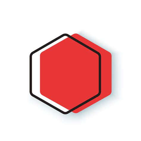 Plantilla De Fondo De Hex Gono Rojo Png
