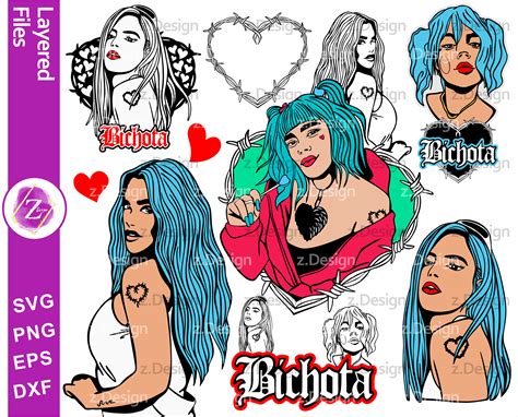 Karol G SVG La Bichota Karol G PNG SVG eps und dxf Etsy Österreich