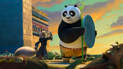 Kung Fu Panda 4 HD Wallpaper Po And Zhen Adventure