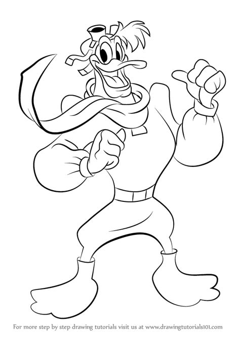 Learn How To Draw Launchpad McQuack From DuckTales DuckTales Step By
