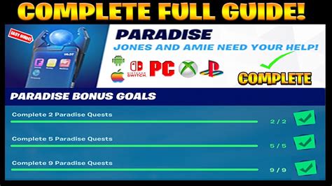 How To COMPLETE ALL PARADISE PART 2 QUESTS CHALLENGES In Fortnite