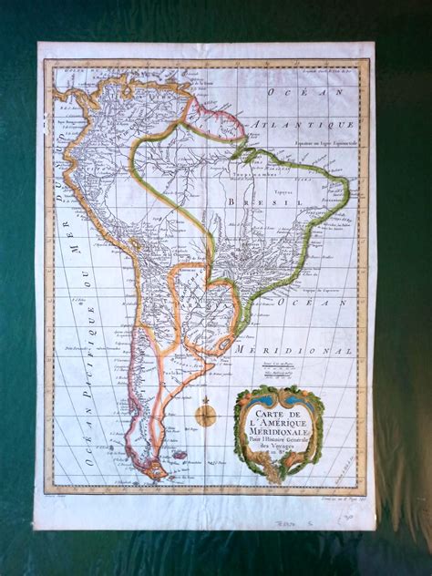 Carte De L Amerique Meridionale Mapa De America Meridional By Bellin