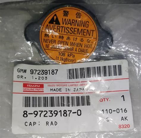 Tapa De Radiador Isuzu Nkr Npr Hk He Mercadolibre