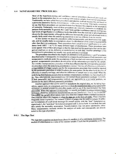 non parametric test pdf p value statistical hypothesis testing