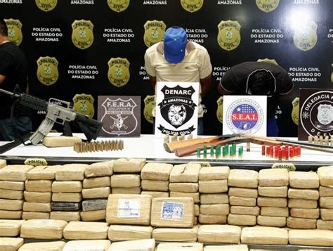 SSP AM Apreende Meia Tonelada De Drogas E Prende Dois Traficantes Em