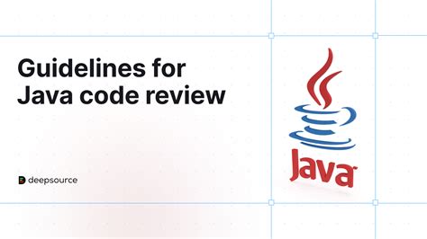guidelines for java code reviews deepsource