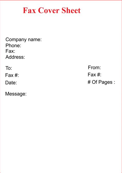 How To Write Fax Cover Sheet In Simple Steps PDF
