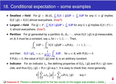 solved 18 conditional expectation some examples o