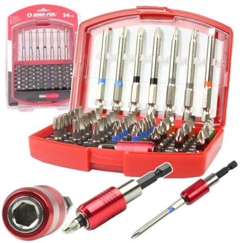 ZESTAW BITÓW BITY KOŃCÓWKI IMBUS HEX TORX PH PZ 56