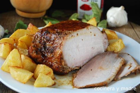 Lomo De Cerdo Adobado Y Al Horno Cocinera Y Madre