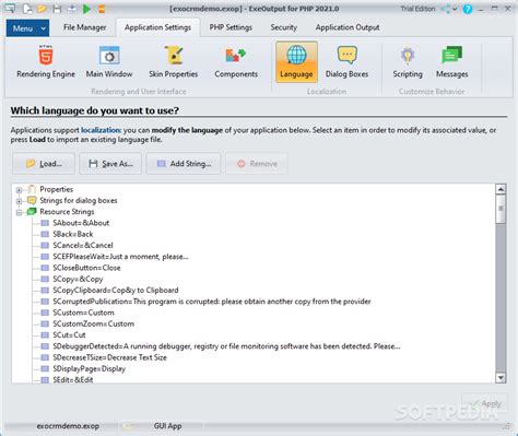 download exeoutput for php