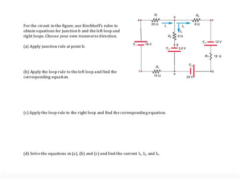 solved for the circuit in the figure use kirchhoff s rules