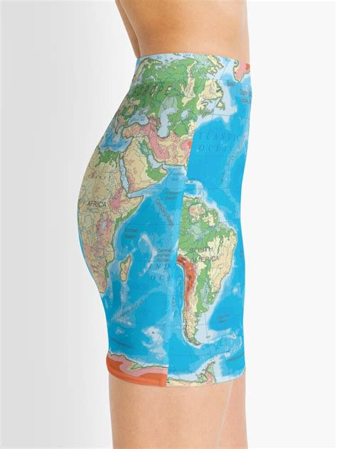 World Map Topographic Map Of The World With Names Of The Oceans Seas