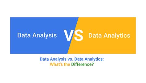 Data Analysis Vs Data Analytics Whats The Difference