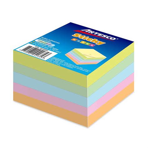 Notas Adhesivas 3X3 X5 Pastel 100 Hojas Artesco