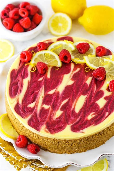 Raspberry Swirl Cheesecake Slice