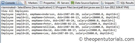 how to retrieve all rows from mysql table using jdbc ibytecode technologies