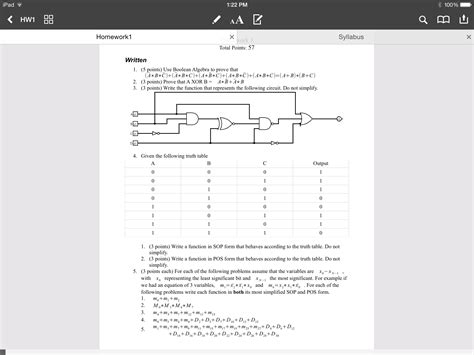 solved 1 use boolean algebra to prove that2 prove that a