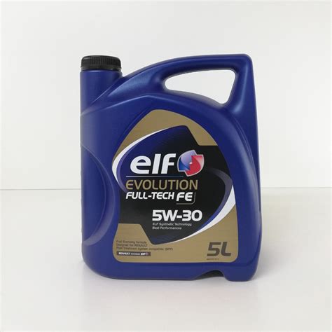 Óleo ELF Evolution Full Tech FE 5W 30 5L