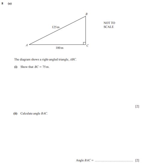 ks4 igcse trigonometry past paper questions maths with david