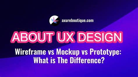 About UX Design Wireframe Vs Mockup Vs Prototype What Is The