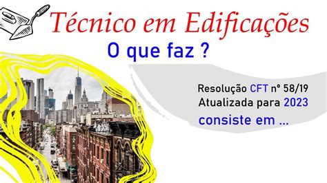 Técnico em Edificações O que faz YouTube