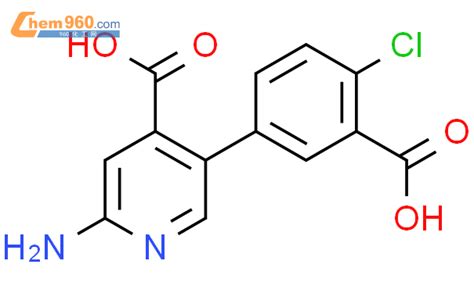 1261932 95 9 2 Amino 5 3 Carboxy 4 Chlorophenyl Pyridine 4 Carboxylic