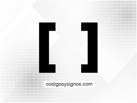 Corchetes signo de puntuación Usos ejemplos y reglas