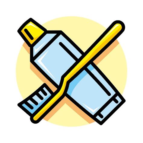 Premium Vector Toothbrush And Toothpaste Icon