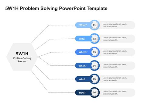 5W1H Problem Solving PowerPoint Template