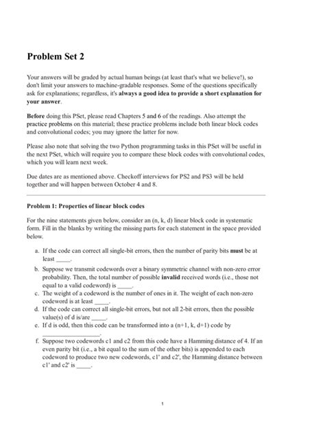 problem set 2