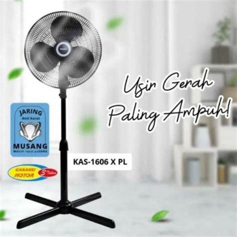 Miyako Kipas Angin Berdiri Kas X Pl Stand Fan Jaring Plastik
