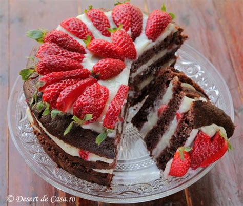 Tort De Post Cu Capsuni DesertdeCasa Ro Maria Popa Recipe Food