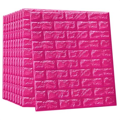 Ripley PACK 10 LAMINA PAPEL MURAL AUTOADHESIVO 3D LADRILLO 70X77