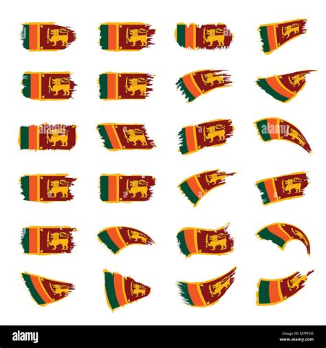 Sri Lanka Flag Vector Illustration Stock Vector Image Art Alamy