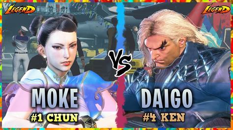 Sf Ranked Chun Li Moke Vs Ranked Ken Daigo Street