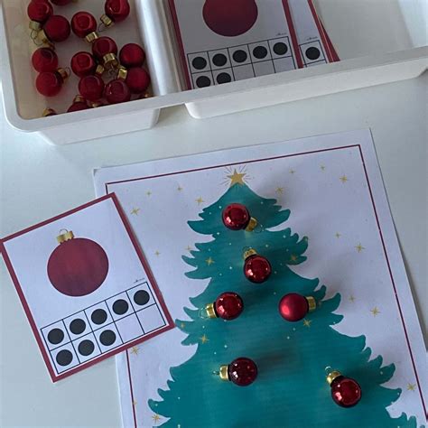 Conteo Con Bolas De Navidad El Aula De La Srta Wabisabi