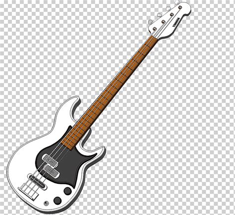Descarga gratis Bajo eléctrico yamaha blanco ilustración bajo bajo