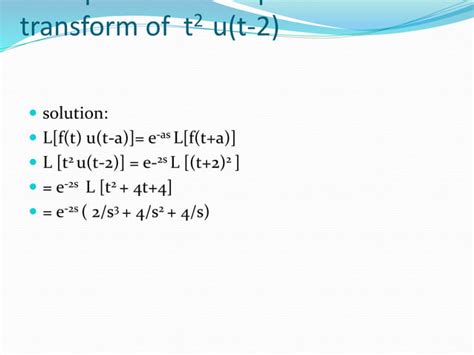 laplace transform unit step function second shifting theorem dirac delta function