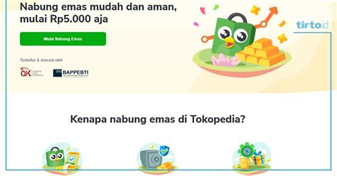 Investasi Dan Menabung Emas Di Tokopedia Mudah Mulai Dari Rp Ribu