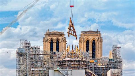 Les dernières photos de la nouvelle charpente Notre Dame de Paris