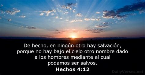 27 de abril de 2024 Versículo de la Biblia del día Hechos 4 12