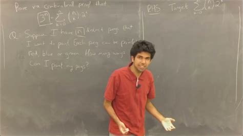combinatorial proof example youtube
