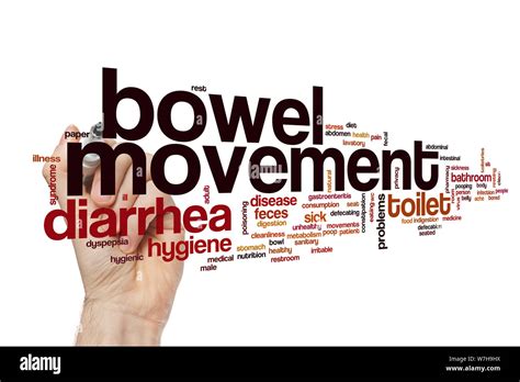 Bowel Movement Word Cloud Stock Photo Alamy