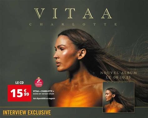 Promo Vitaa Charlotte Existe En Version Vinyle Nouvel Album Le 06 10