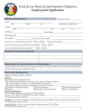 Fillable Online Fond Du Lac Band Of Lake Superior Fax Email Print