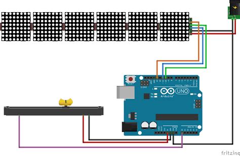 arduino max7219 scrolling text fusever