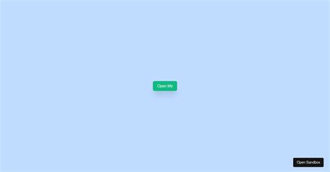 React Headless UI Dialog Modal Codesandbox