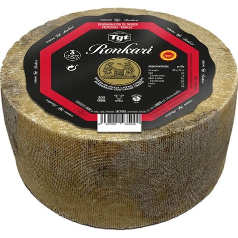 Queso Curado De Oveja Elaborado Con Leche Cruda DOP Roncal Peso