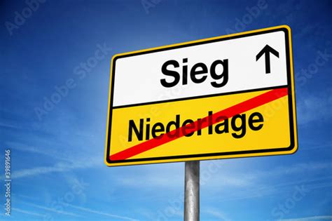 Sieg Und Niederlage Stock Foto Adobe Stock